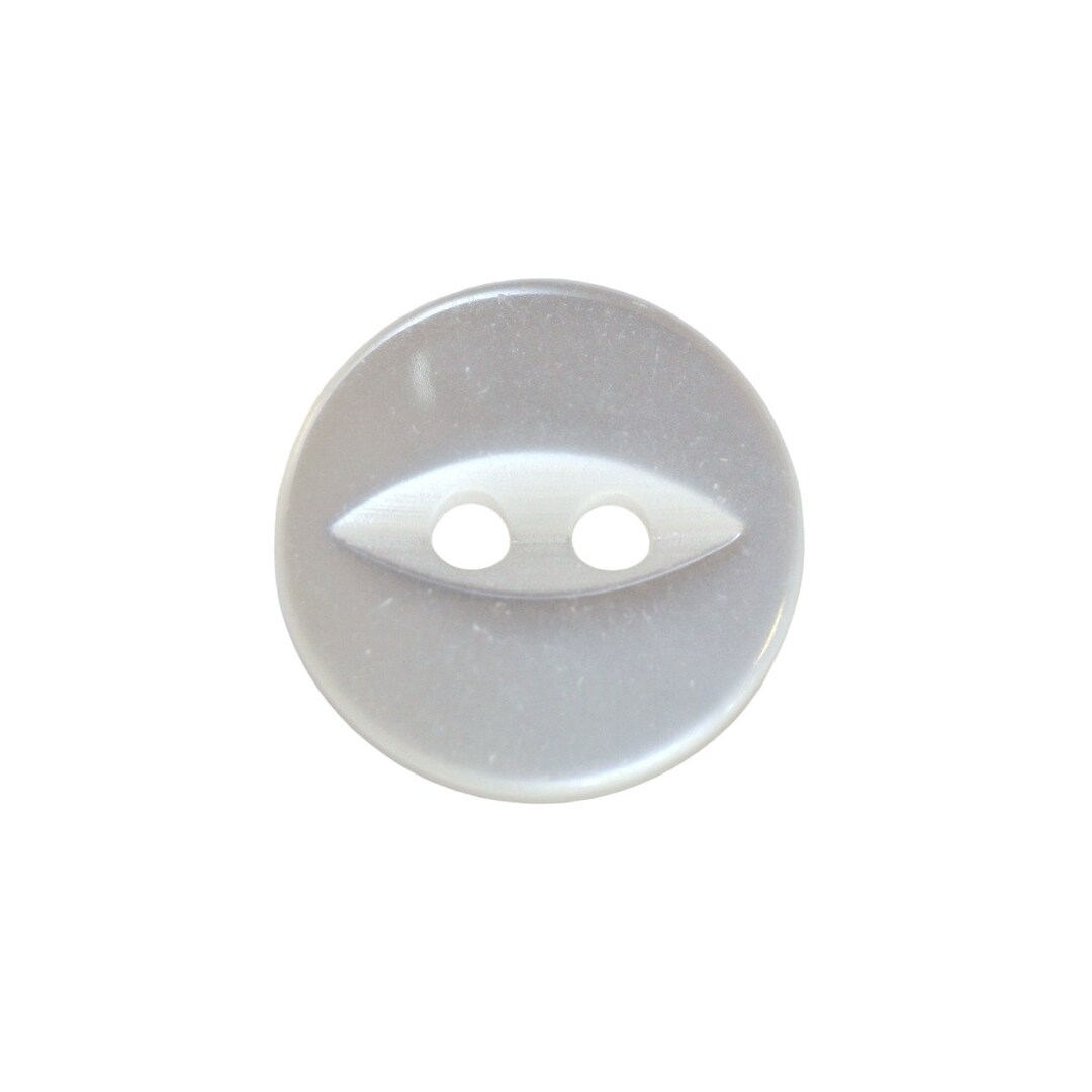 White Fish Eye Button With 2 Holes Available in Diameter 11mm 14mm 16mm ...
