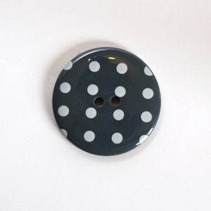 Polka Dot Button 34mm Choice of Colour Sold Individually / Spot Sewing ...