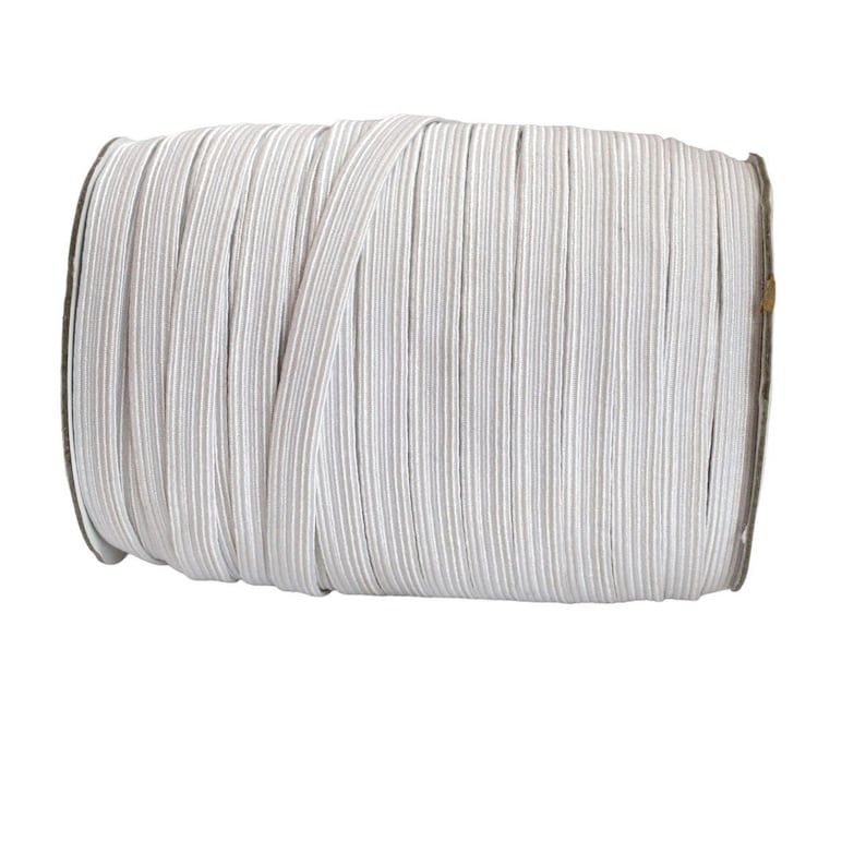 Flat Sewing Elastic 10mm White x 5 Meter or x 10 Meter / Flexible ...