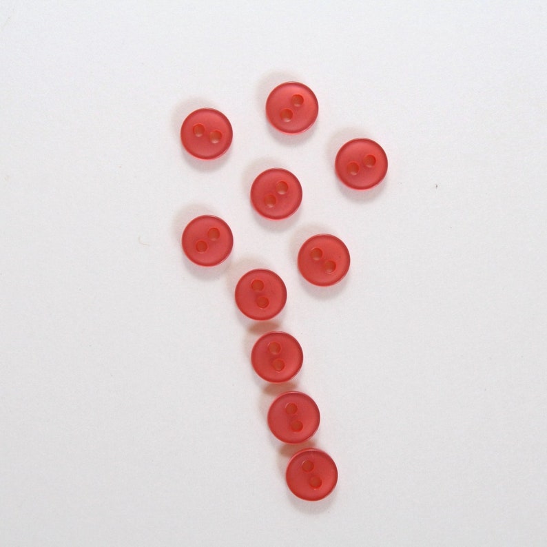 Set of 20 Buttons with Small Diameter 6mm with 2 Holes Button | Etsy