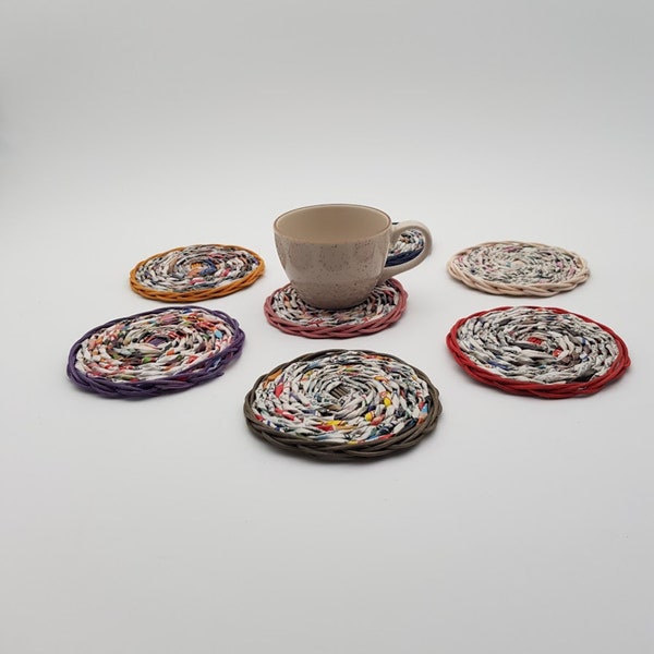 Recycled Magazine Coasters - Etsy