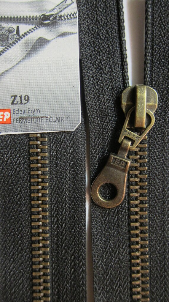 Eclair Closure 70 Cm Black Brass Separable Brass Prym - Etsy