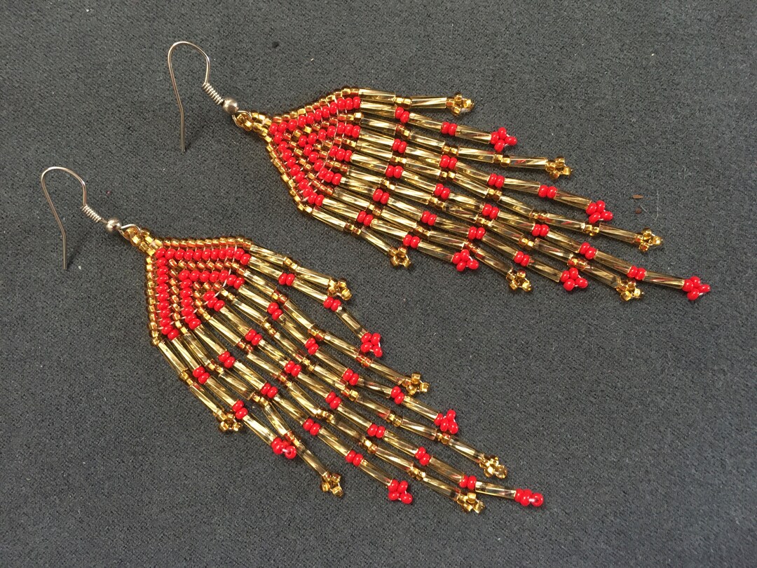 2 Mexican Pendant With Glass Beads,handmade in Mexico,ethnic,día De La ...