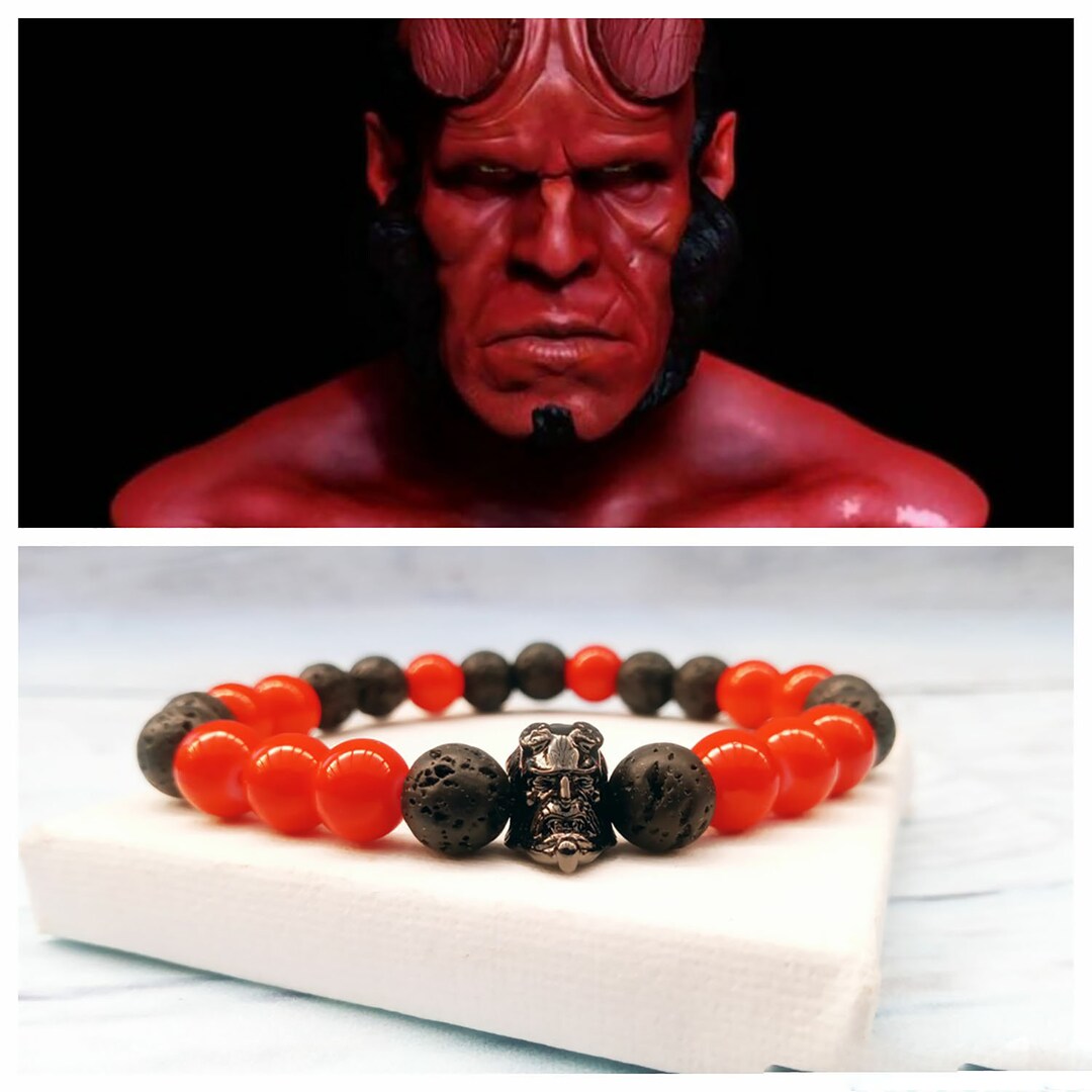 Hellboy Bracelet DC Comics Marvel Men Jewelry Aromatherapy - Etsy