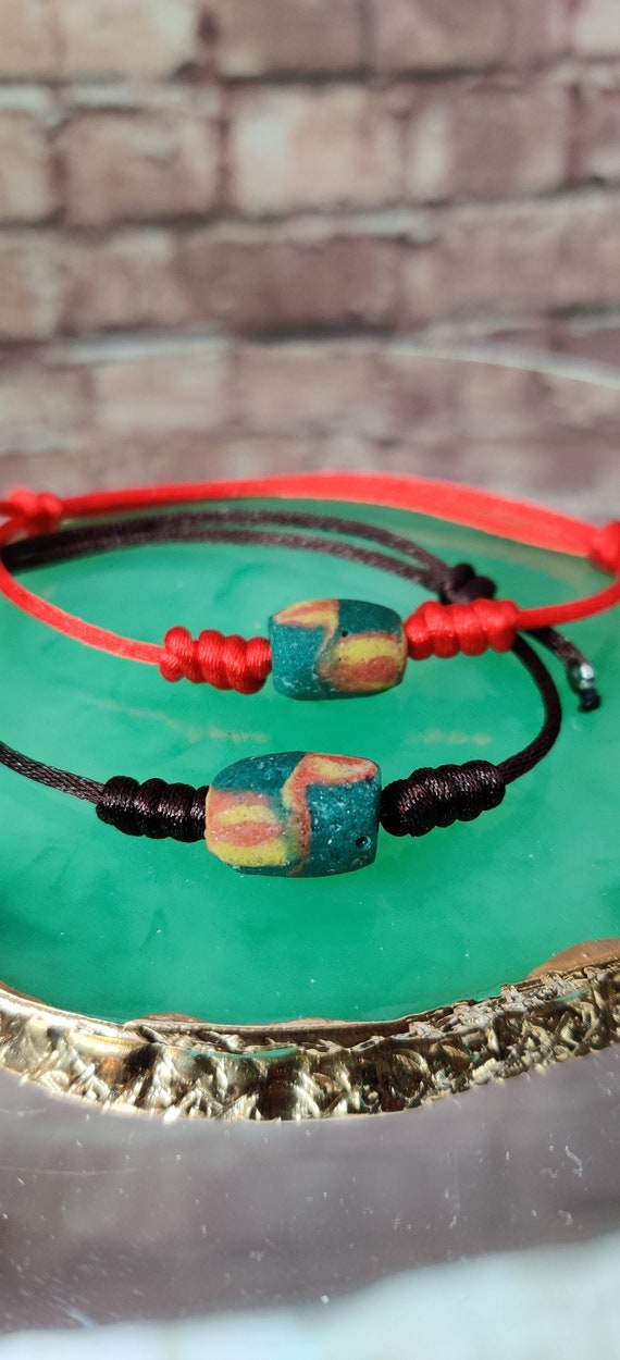 African Bead Bracelet Choose Your Color Handmade St… Gem