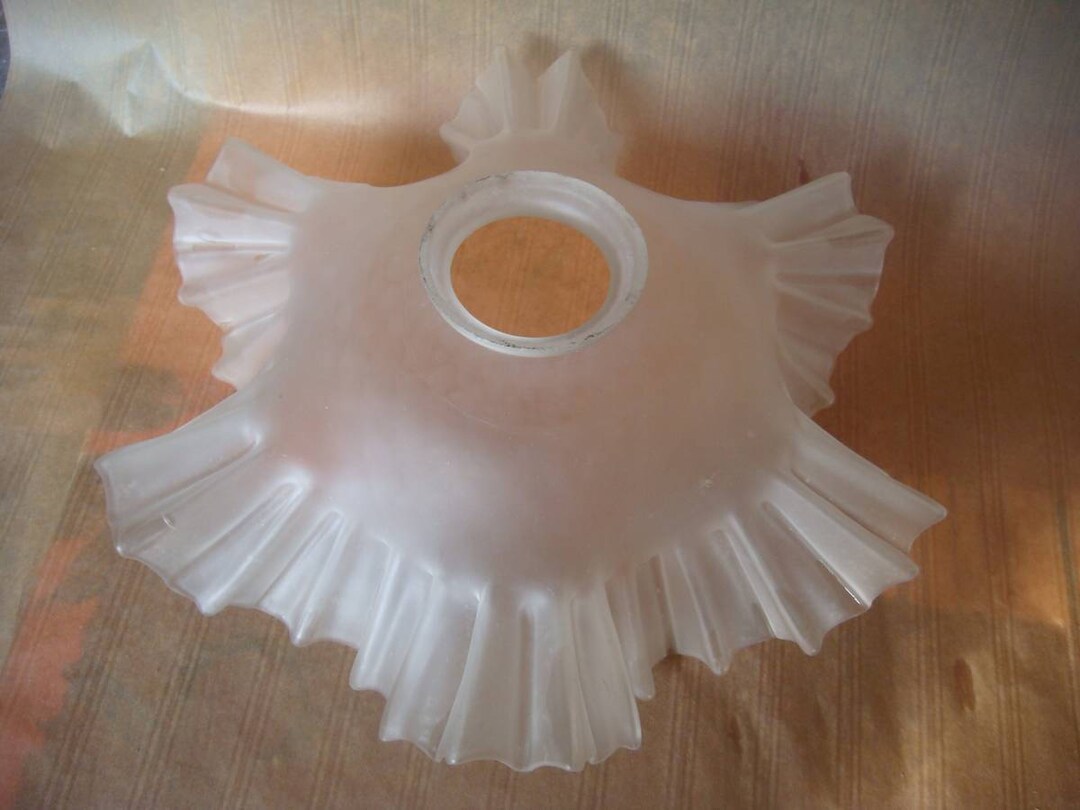2930 Scalloped Frosted Glass Shade & 3557,3558, 3559 - Etsy