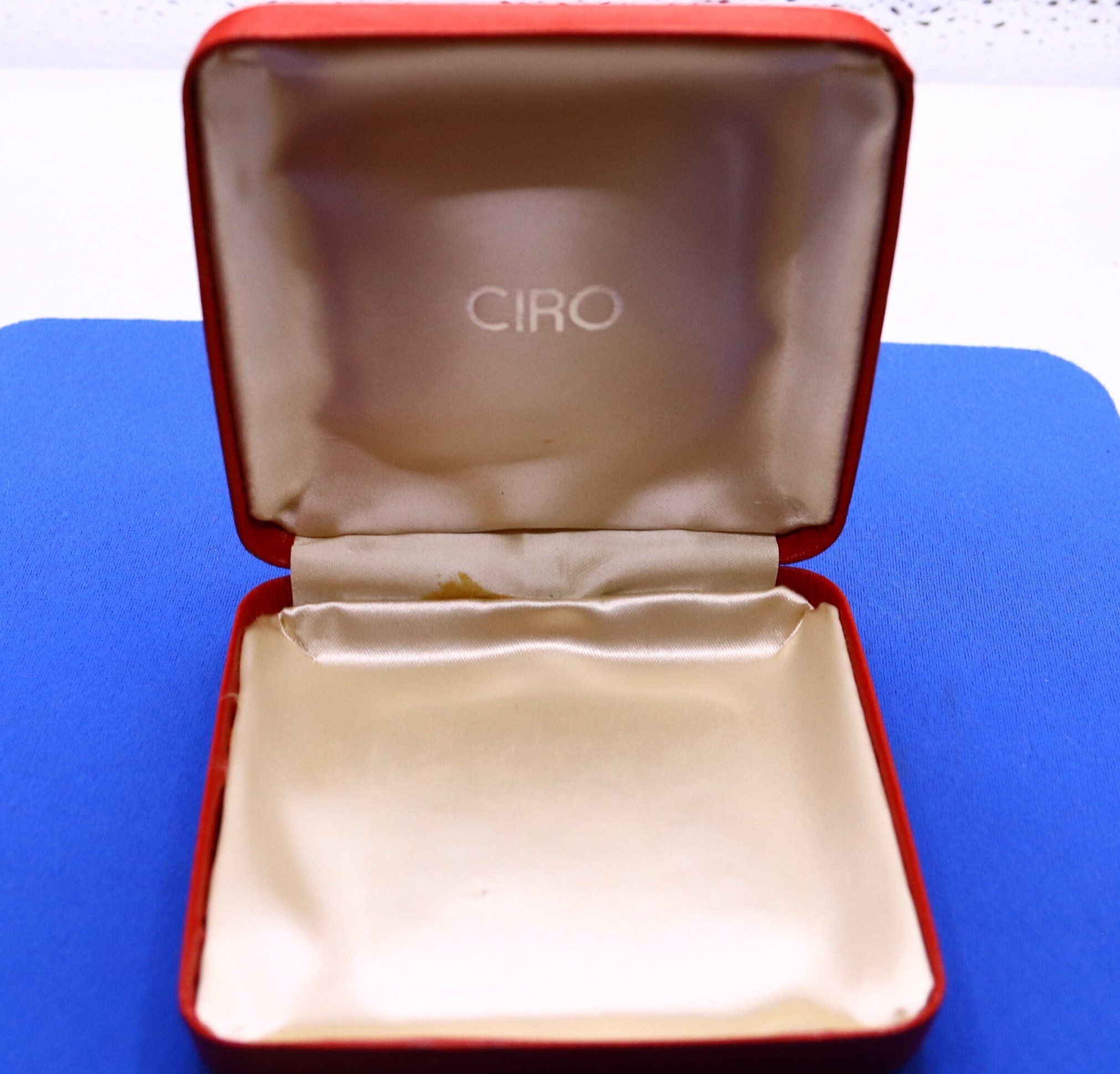 Vintage Red Ciro Presentation Jewellery Gift Box Rare Box Only - Etsy