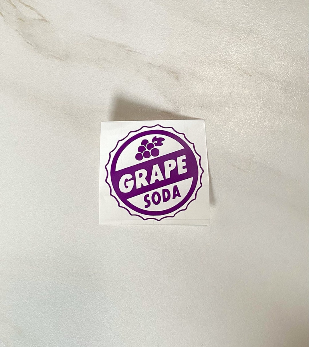 Grape Soda Custom Decal for Laptops, Phones, Cars, Water Bottles, Etc ...