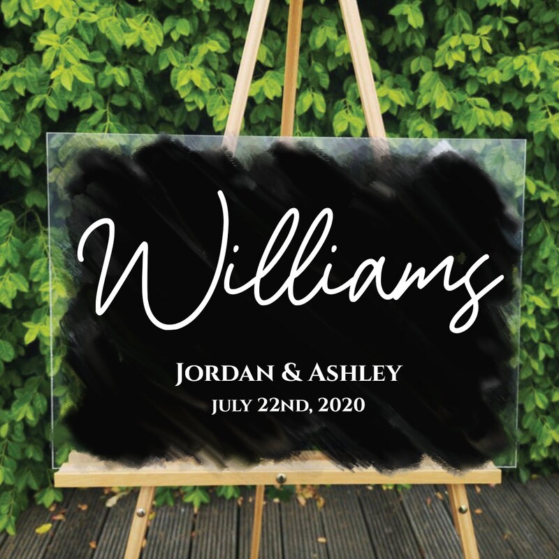 Plexiglass Wedding Sign - Etsy