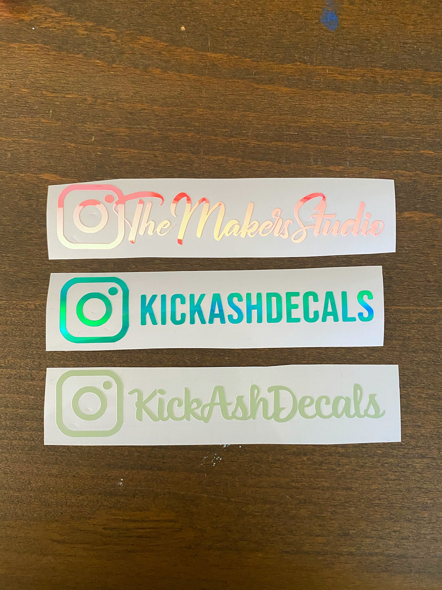 Custom Instagram Handle Name Decal Instagram Name Decal - Etsy