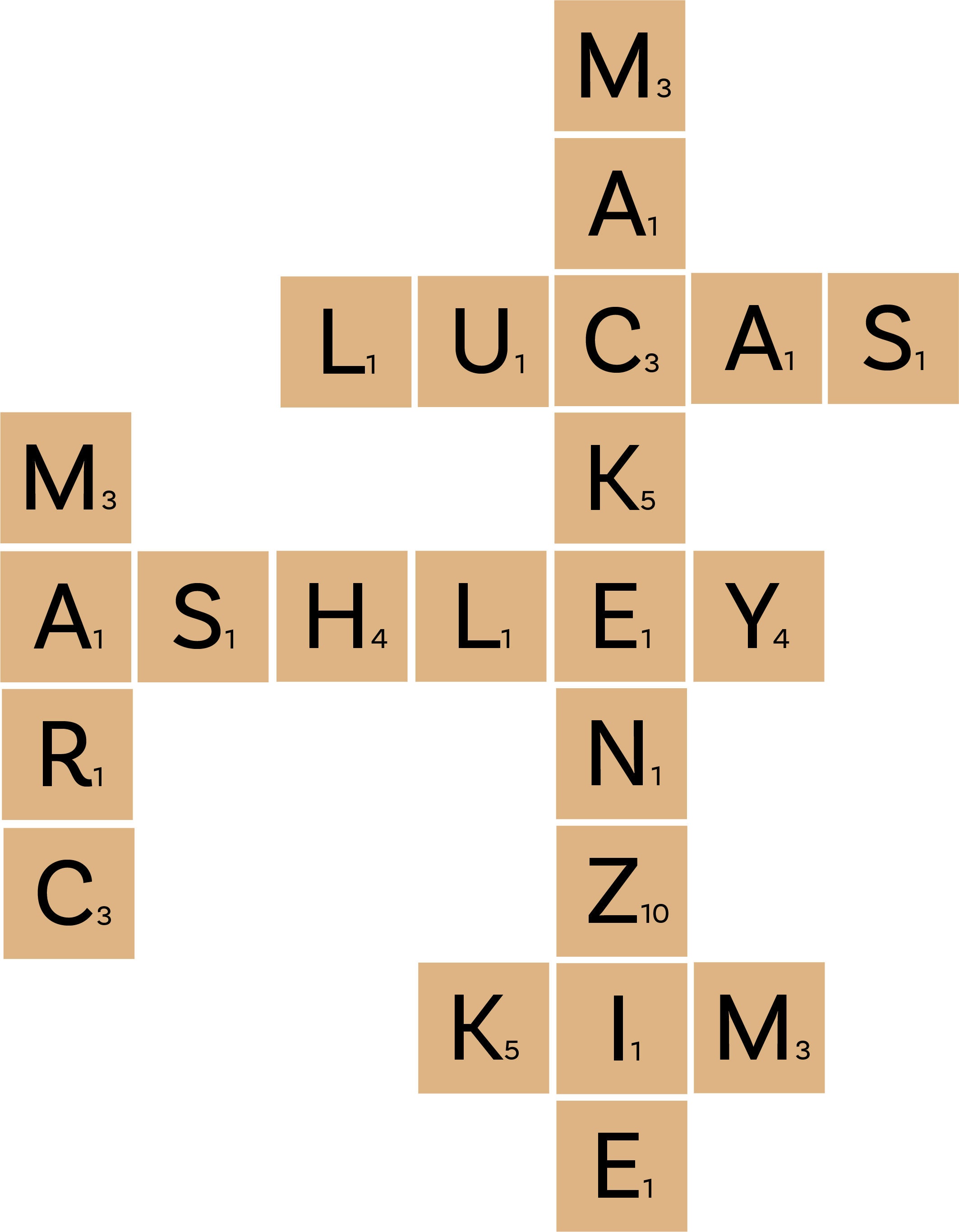 Scrabble Letter Vinyl Cutouts Family/pet Names for Collages - Etsy