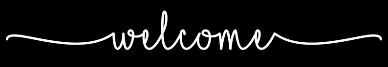 Front door welcome decal cute welcome sticker greeting for | Etsy