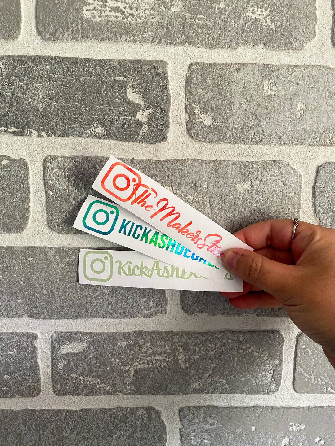 Custom Instagram Handle Name Decal, Instagram Name Decal, Custom Social ...