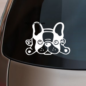 French Bulldog Car Decal / Sticker Frenchie Window Vinyl Dog Decals ...
