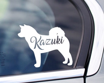 Akita Car Decal, Window Sticker. - Etsy