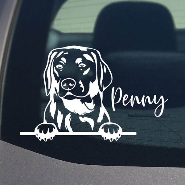 Labrador Car Decal - Etsy Australia