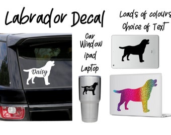 Silver Lab Puppy Car Decal Lab Decal Silver Labrador - Etsy