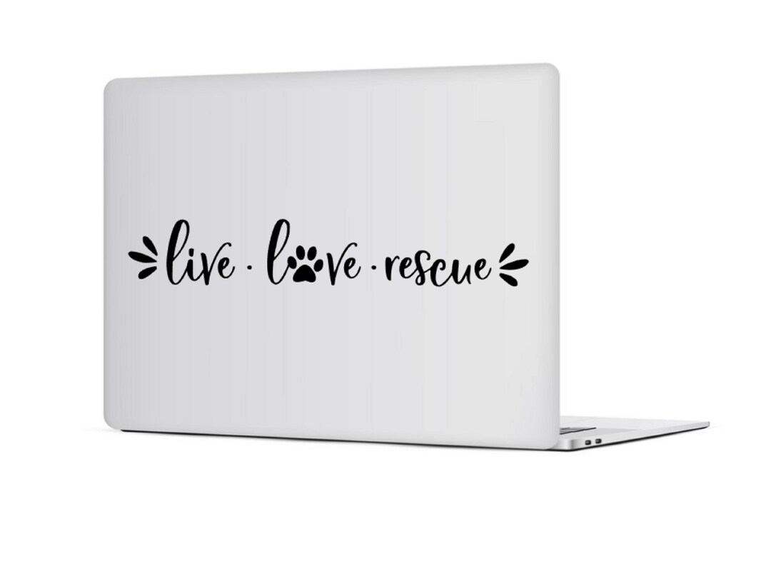 Live Love Rescue Car Decal Sticker, Dog Cat Pet Window Vinyl Ute Adopt ...