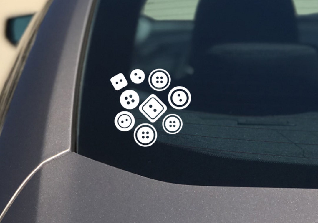 Sewing Buttons Sticker / Car Decal Waterproof Quality Vinyl Love Sewing ...