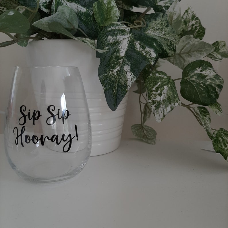 Sip Sip Hooray Vinyl Sticker for DIY Teacher Gift Wine - Etsy