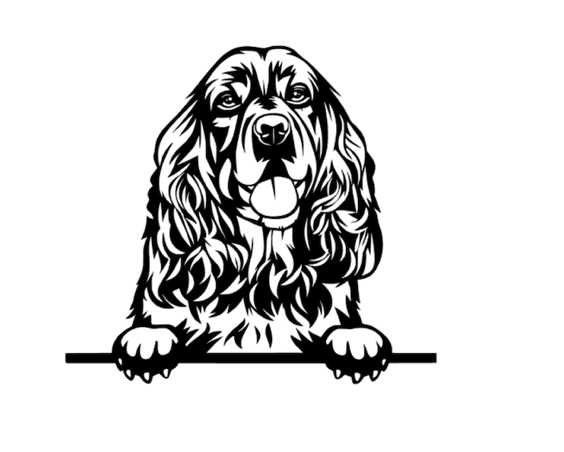 Peeking Cocker Spaniel Car Decal / Sticker - Etsy