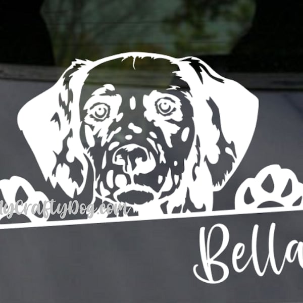 Dalmatian Car Decal - Etsy