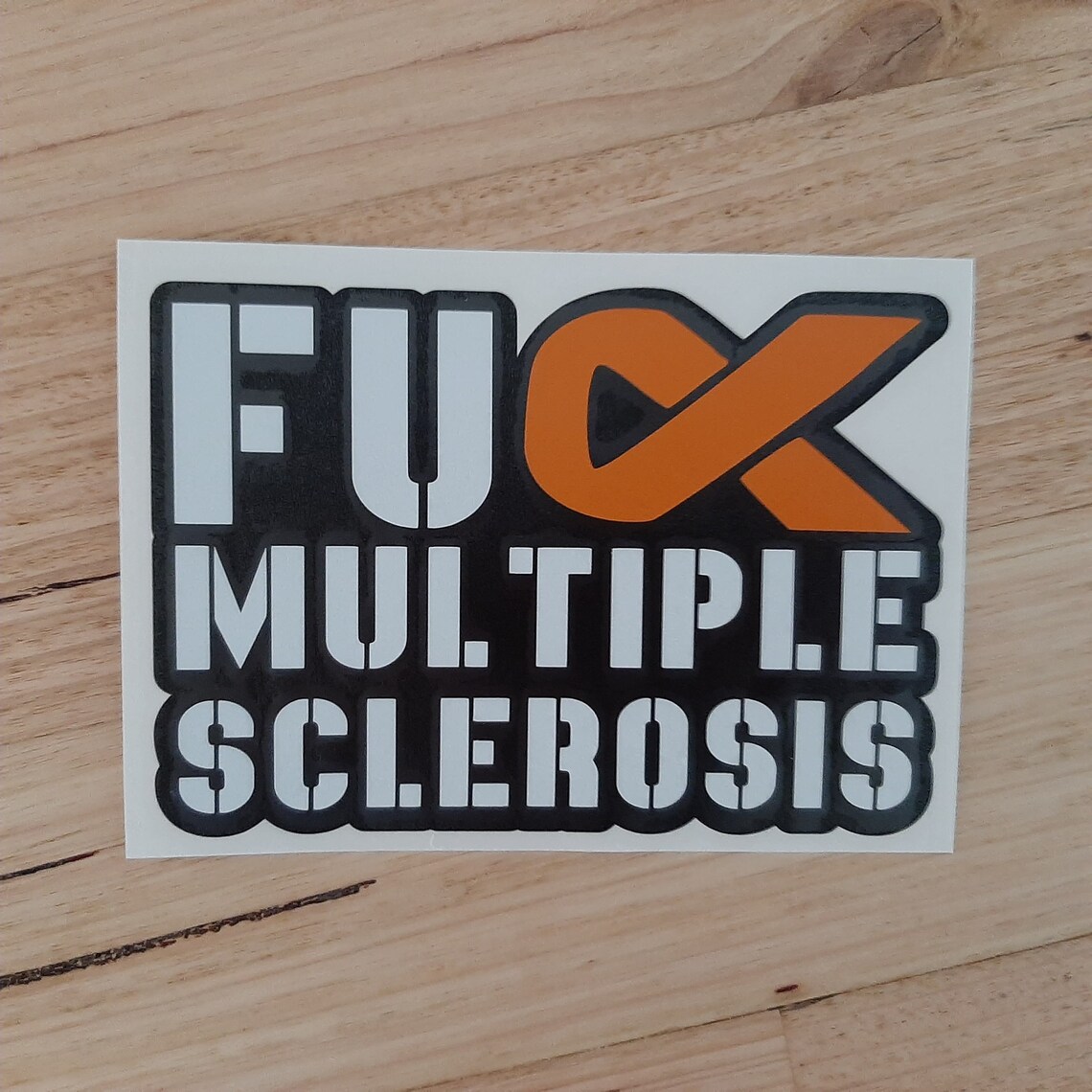 FU MS Sticker Car Decal Fight MS Multiple Sclerosis Car Decal - Etsy
