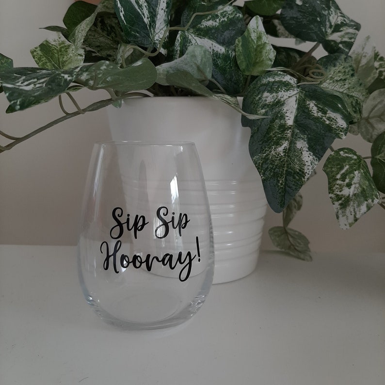 Sip Sip Hooray Vinyl Sticker for DIY Teacher Gift Wine - Etsy