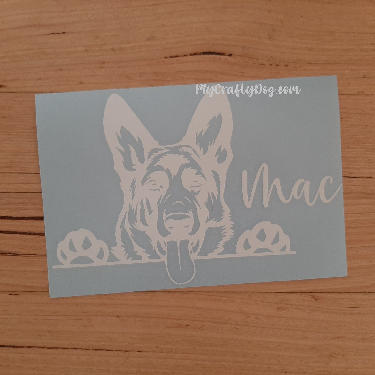 Peeking German Shepherd Car Decal / Sticker | Etsy