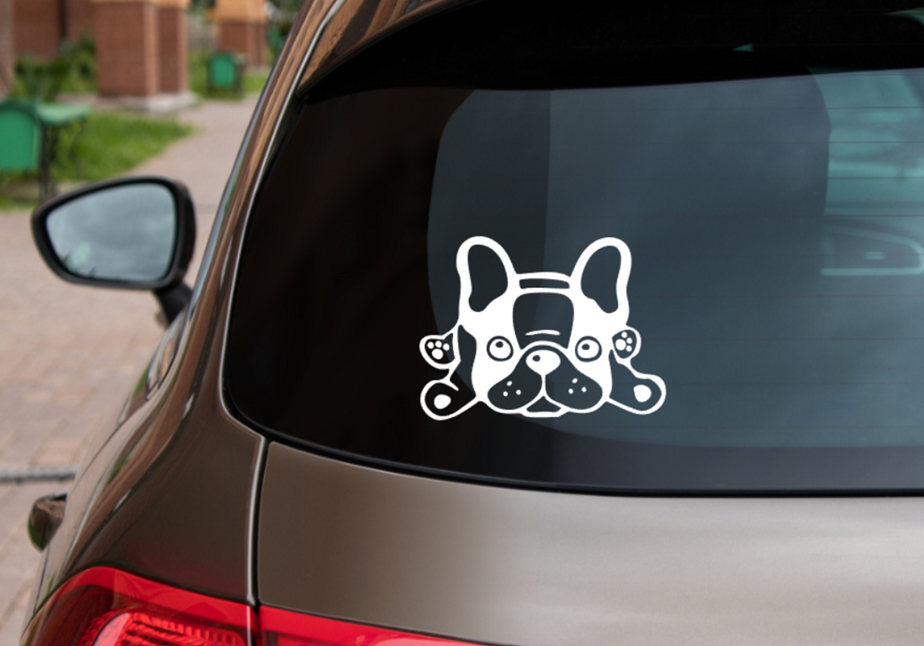 French Bulldog Car Decal / Sticker Frenchie Window Vinyl Dog | Etsy