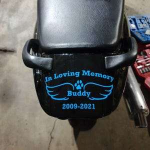 In Loving Memory Dog Memorial Sticker Decal Customized. Customized Pet ...