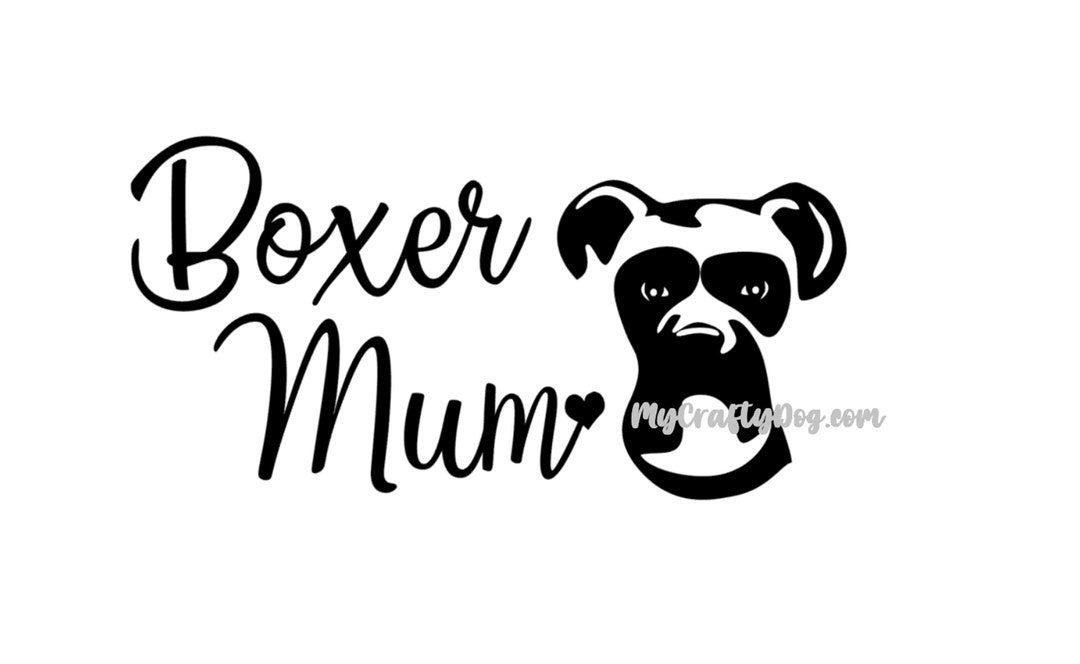 Boxer Mum Car Decal / Sticker, Dog Car Decal, Cat Car Decal, Pet ...