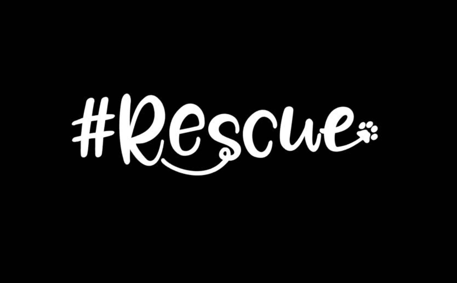 Hastag rescue Dog Car Decal / Sticker - Etsy Australia
