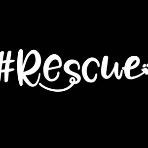 Hastag #rescue Dog Car Decal / Sticker - Etsy Australia