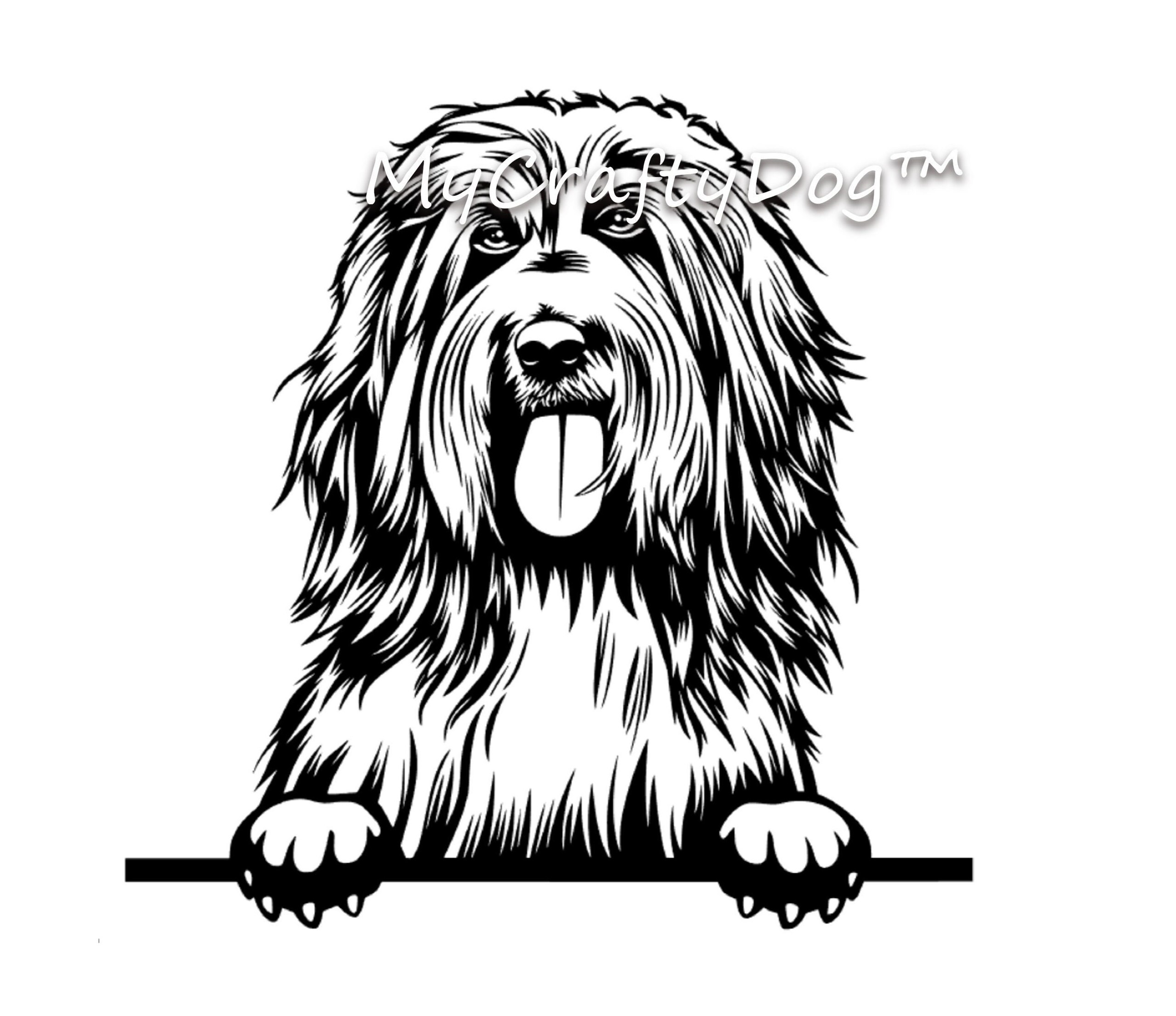 Peeking Bearded Collie Car Decal / Sticker - Etsy Australia