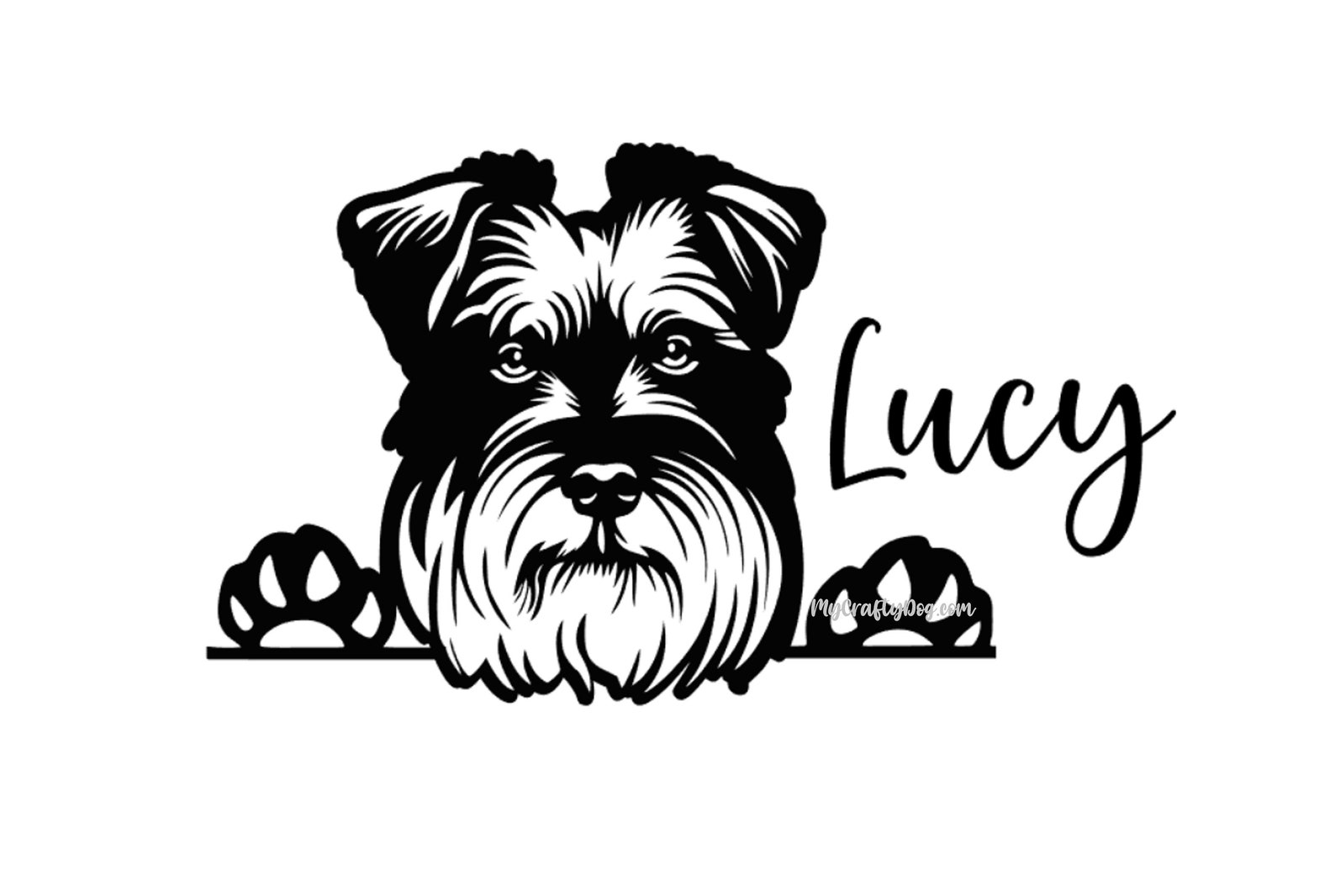 Peeking Schnauzer Dog Sticker Vinyl Car Decal Window Laptop - Etsy España