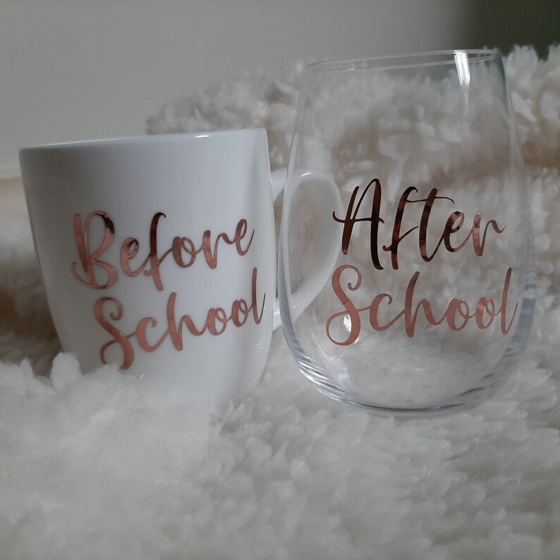 Before School and After School Vinyl Sticker for DIY Teacher Gift ...