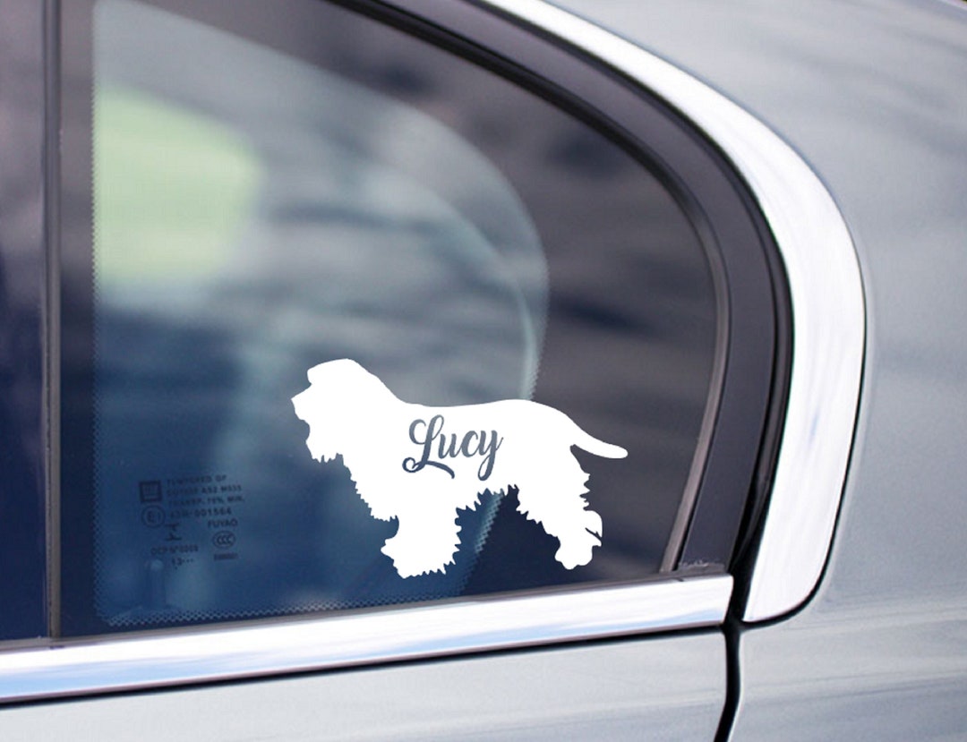 Cocker Spaniel Sticker, High Quality Vinyl Decal, Waterproof Vinyl Car ...