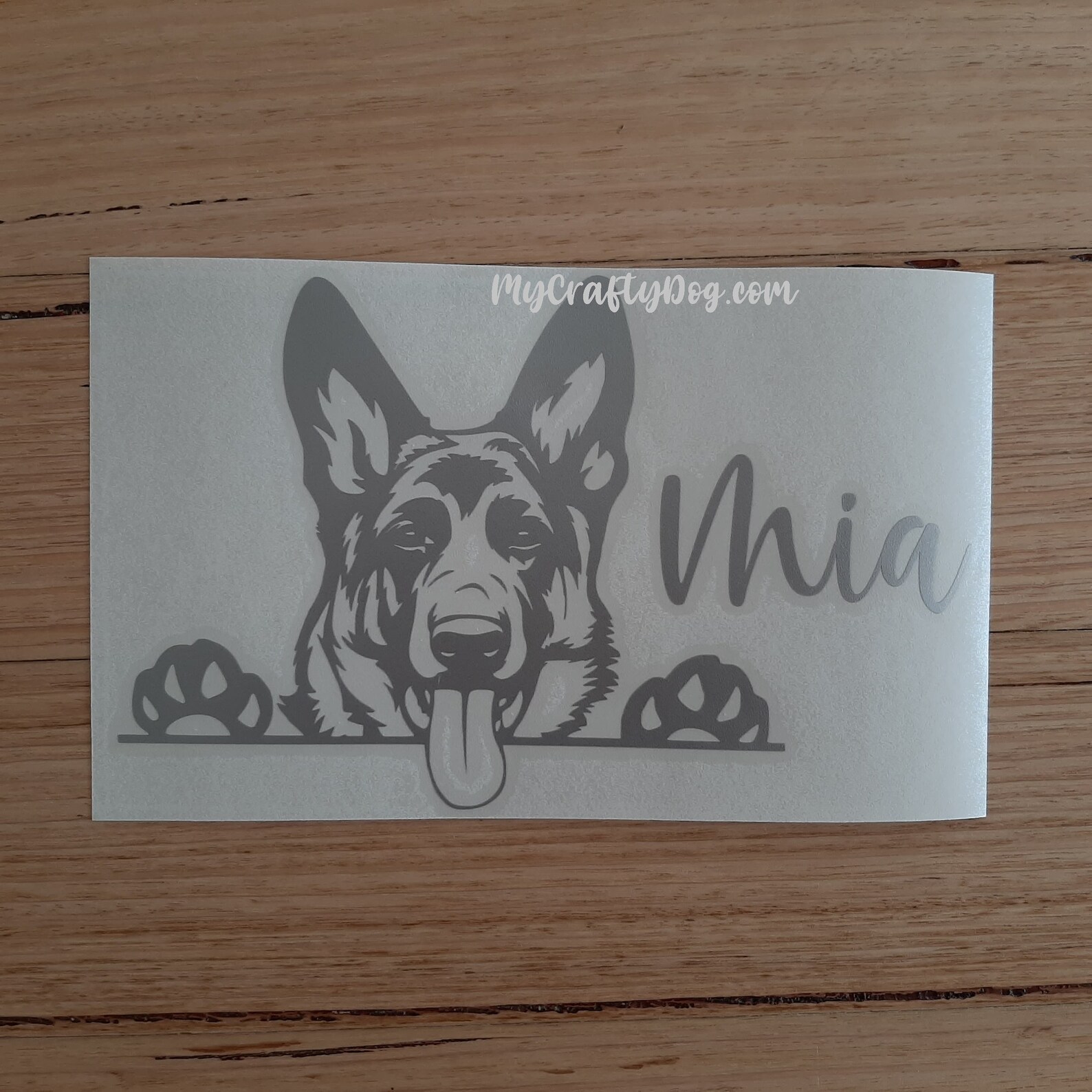 Peeking German Shepherd Car Decal / Sticker | Etsy