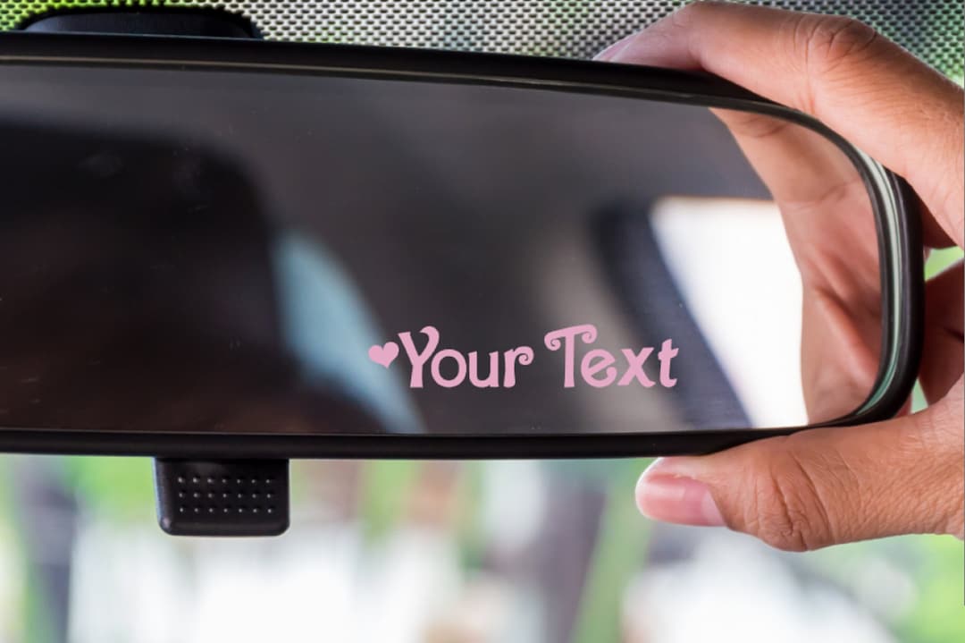 Custom Text Car Mirror Decal, You Are Enough Car Mirror Stickers, Rear ...