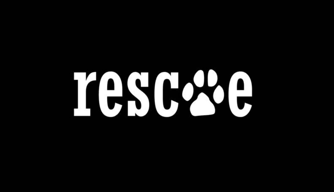 Rescue Dog Car Decal / Sticker - Etsy