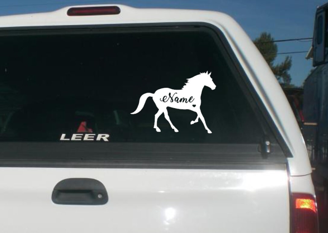 Personalized Horse Decal / Sticker. Custom Made With Your - Etsy Australia