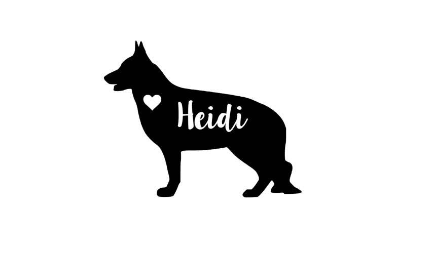 German Shepherd Sticker Vinyl Decal Custom Made Shepherd | Etsy