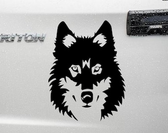 Wolf Vinyl Sticker - Wolf Head Car Decal - Etsy