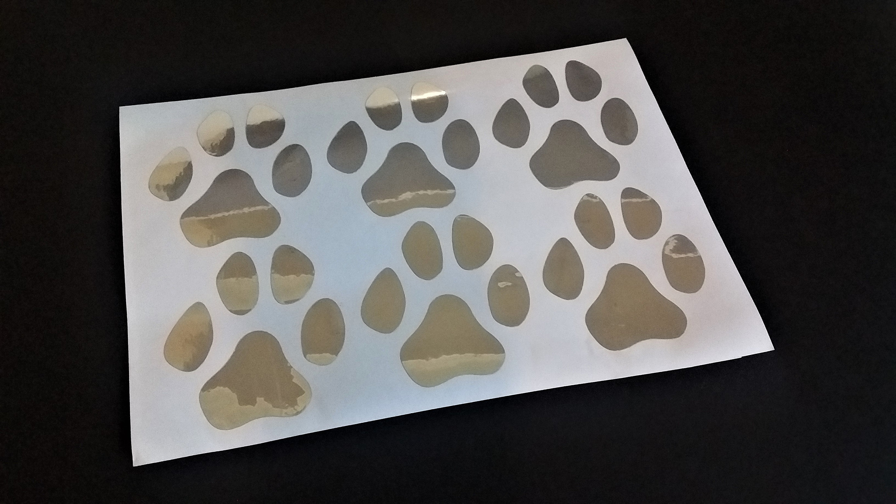 Set of 6 Large Paw Prints Stickers Dog Paws Car Decal Vinyl - Etsy