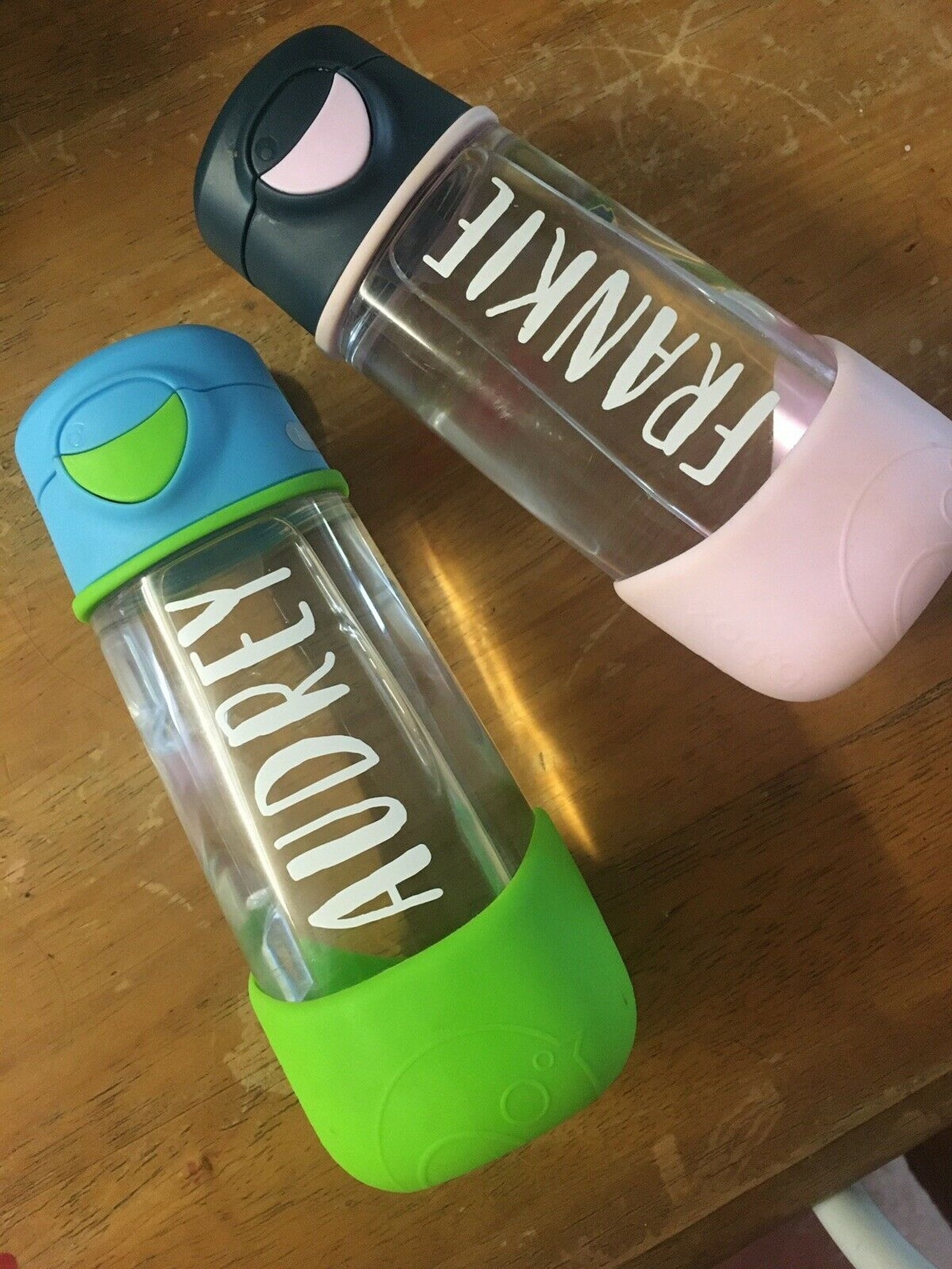 2 X Vinyl Drink Bottle NAME LABELS Personalized STICKERS Custom Name ...
