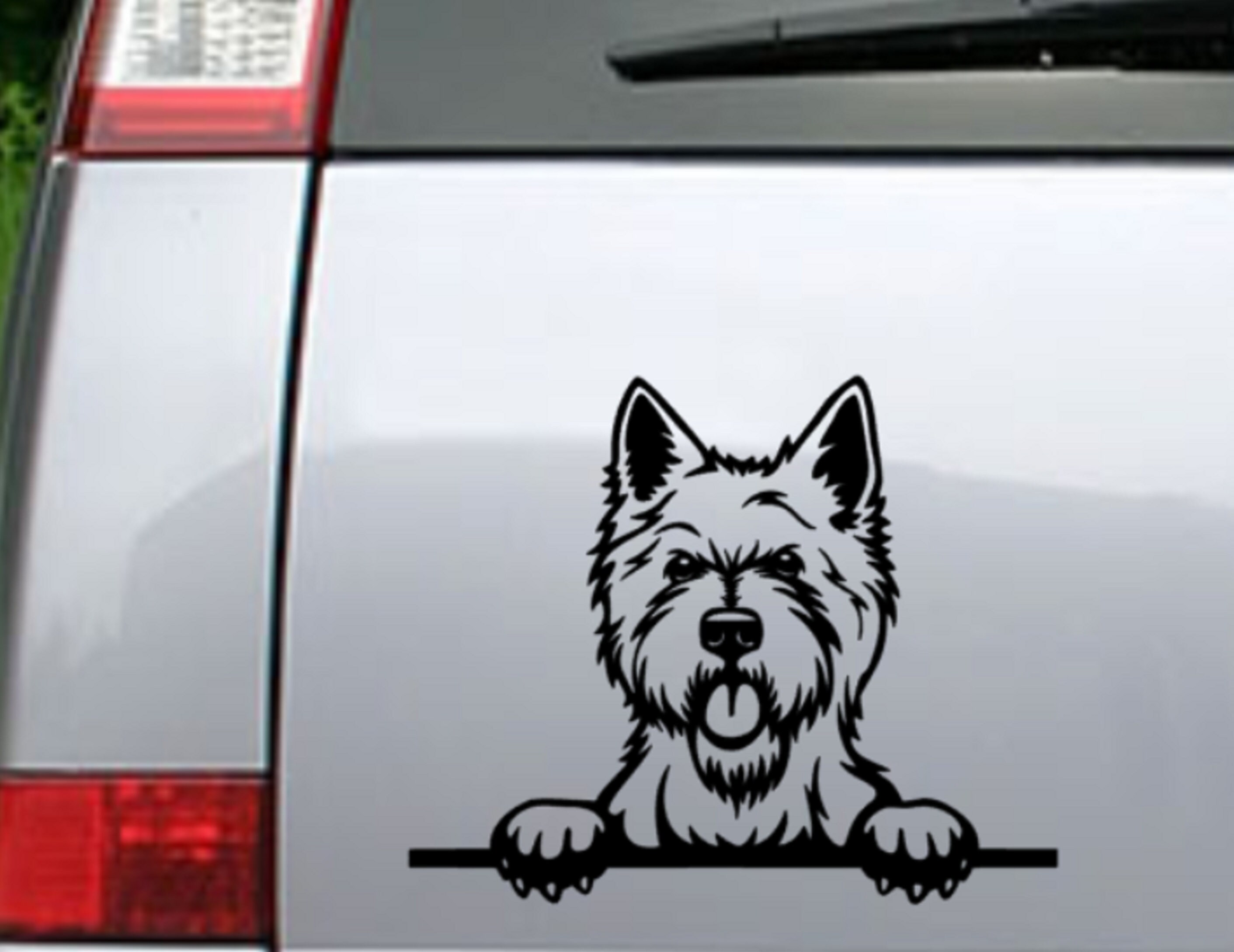 Peeking Westie Car Decal / Sticker West Highland Terrier - Etsy