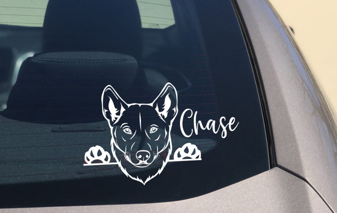 Peeking Dingo Car Decal Australian Dingo Sticker Dingo Mum Love Dingos ...