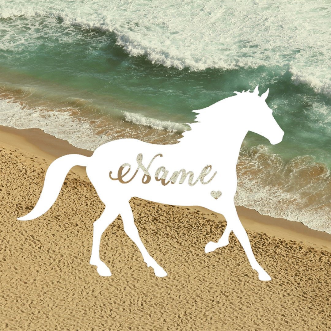 Personalized Horse Decal / Sticker. Custom Made With Your Horse's Name ...