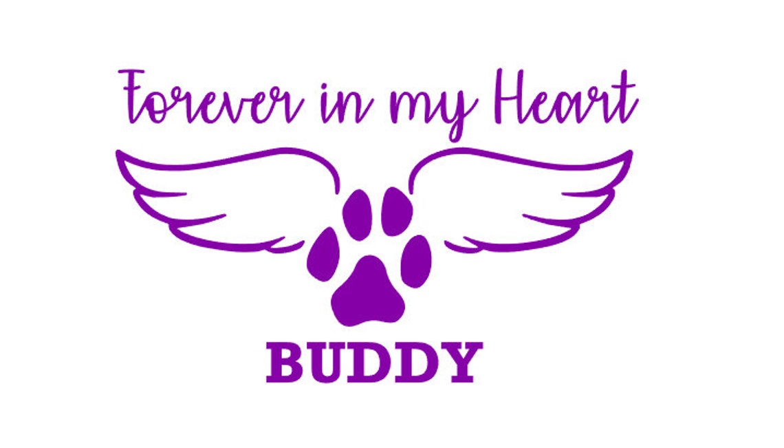Customized Dog Memorial Decal Sticker. Pet Memorial Decal. Dog | Etsy